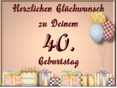 Geburtstag 40