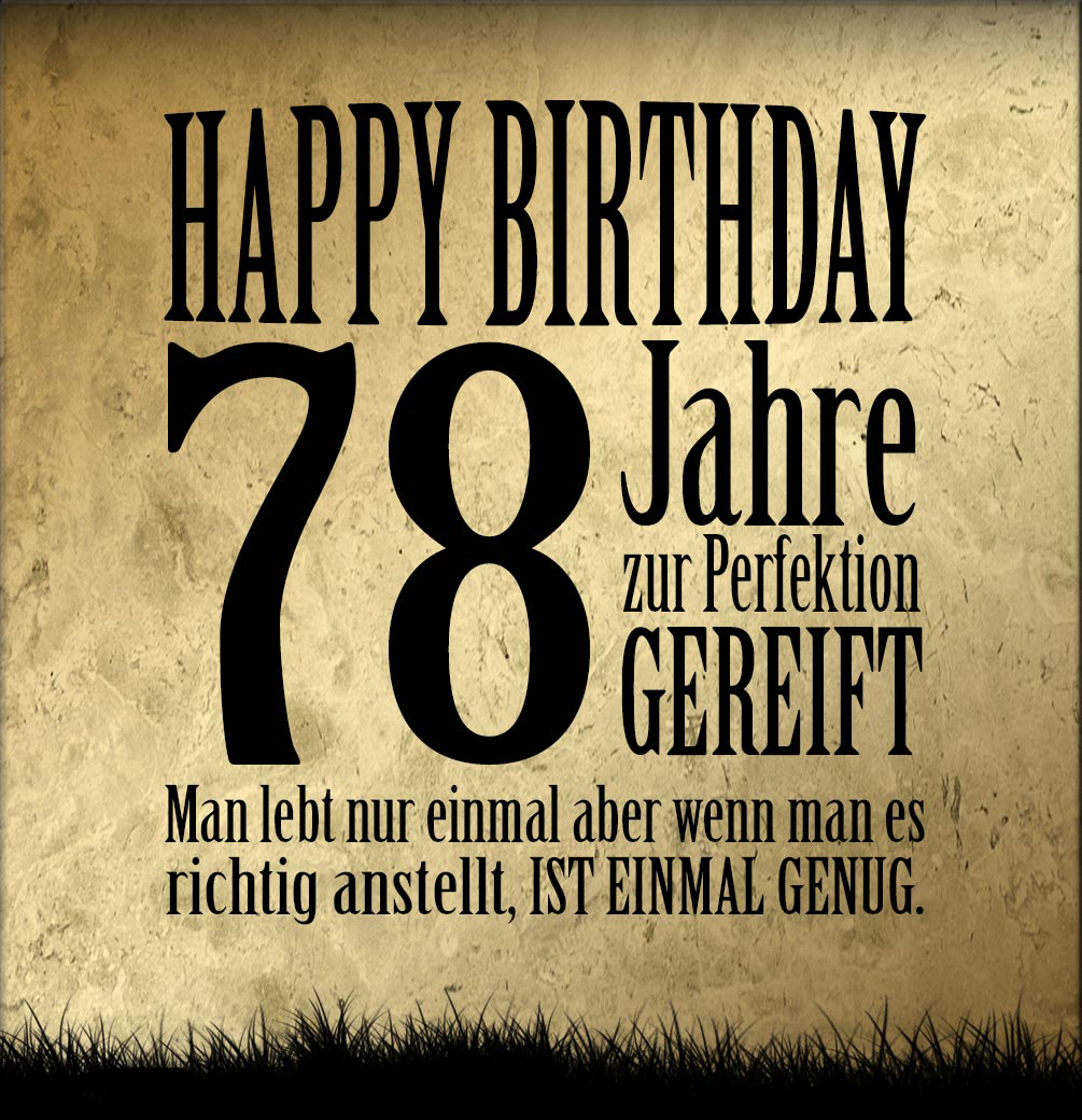 Geburtstag 78