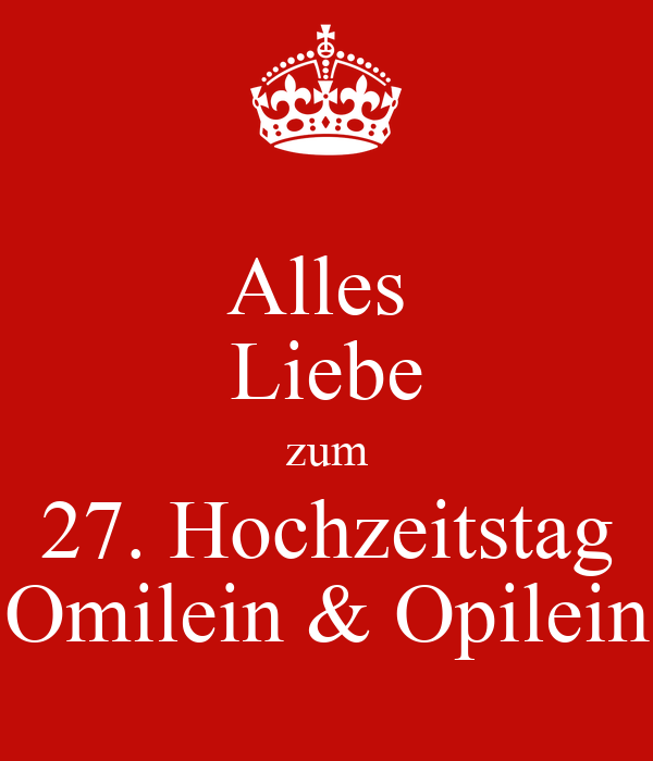 Feste/Hochzeit/27. Hochzeitstag